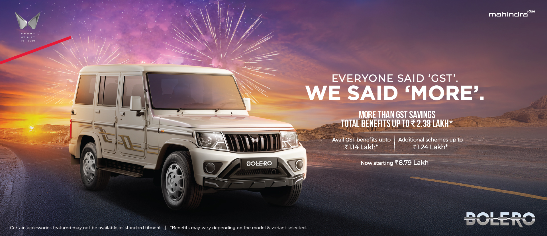 Mahindra Bolero SUV - Model Price, Colours & Specifications
